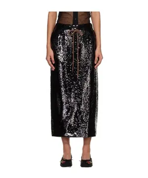 Simone Rocha Column Skirt - Black