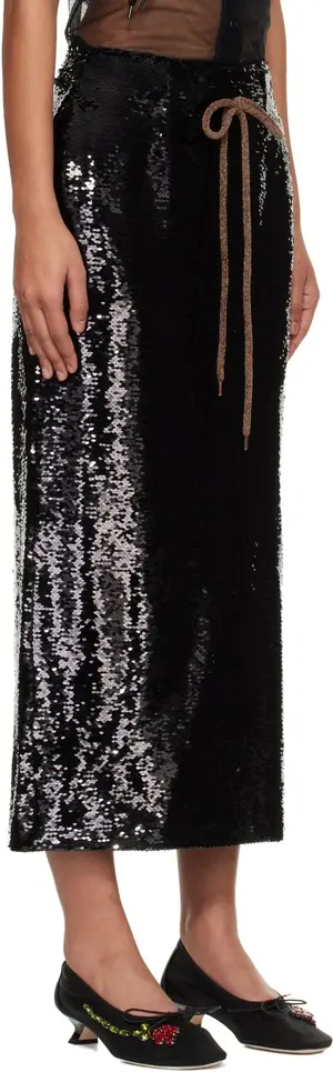 Simone Rocha Column Skirt - Black