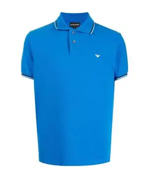 Emporio Armani Logo Printed Short Sleeved Polo Shirt