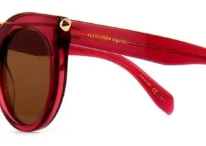 Alexander McQueen Full Frame Logo Detail Sunglasses