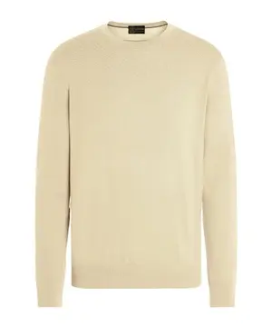 Zegna Pastel Yellow Vellus Aureum Crewneck - Light Yellow