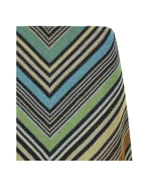 Missoni Chevron Lamé Mini Skirt - Black