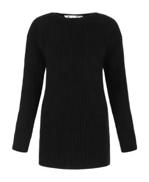 Off-White Ribbed-knit Crewneck Jumper
