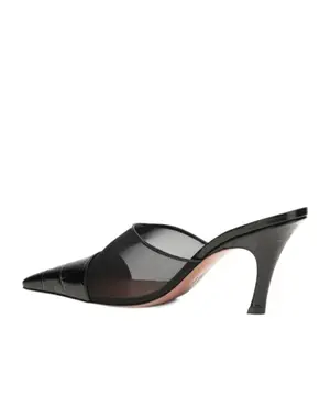 Amina Muaddi Mesh High-heeled Sandals