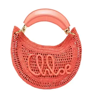 Chloé Woven Shoulder Bag - Red