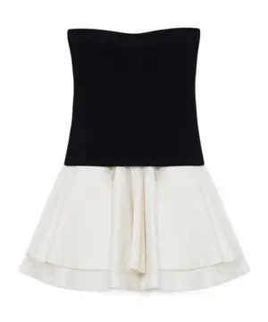 Simkhai Isabelle Off-shoulder Mini Dress - Black Multi