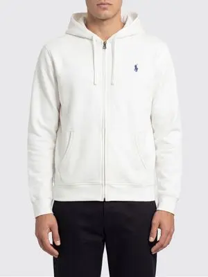 Polo Ralph Lauren Embroidered Zip-up Hoodie - White