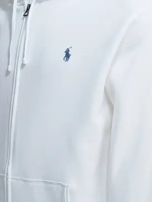 Polo Ralph Lauren Embroidered Zip-up Hoodie - White