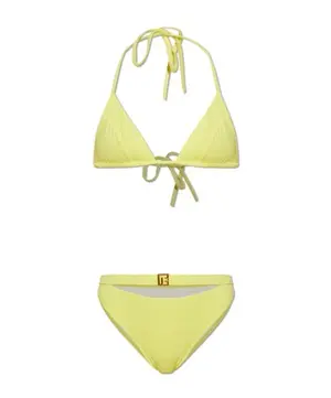 Balmain Two-piece Triangle Bikini - Yellow