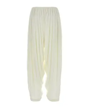 Co Name Elasticated Gathered Pants With Drawstring Detail