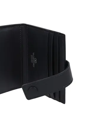 Valentino Garavani Vltn-printed Press-stud Fastened Cardholder