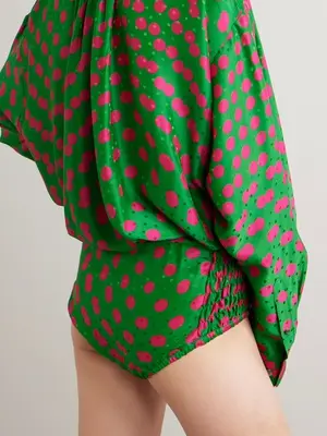 Dries Van Noten Polka Dot Jacquard Shorts