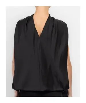 Simkhai Scarlett Cape Blouse - Black
