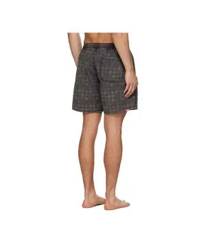 DIESEL® Houndstooth Drawstring Swim Shorts
