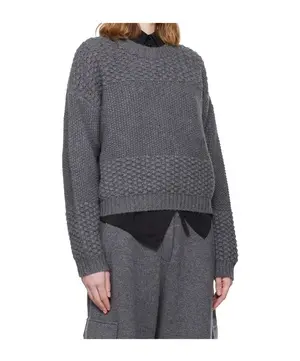 LISA YANG Signe Ribbed Knit Pullover - Black