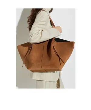 Yuzefi Geometric Handle Bag - Brown