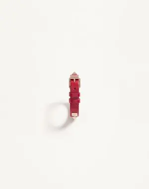 Valentino Garavani Rockstud Leather Bracelet - Red