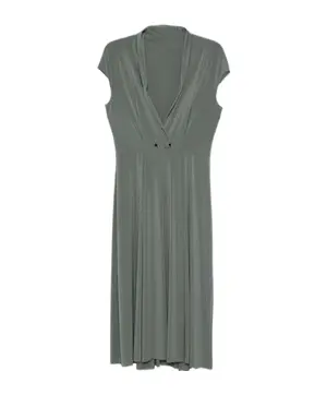 Alberta Ferretti V Neck Day Dresses