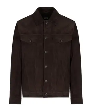 Hugo Boss Long-sleeved Casual Jacket - Brown