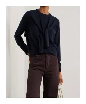 Arch4 Eldergrove Tie-detailed Organic Cashmere Sweater - Black