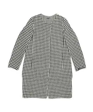 Max Mara A Thousand Birds" Plaid Round-neck Coat