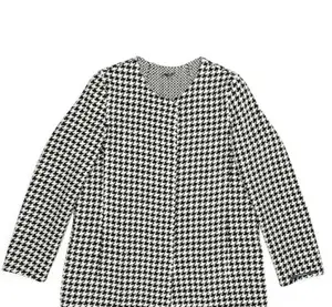 Max Mara A Thousand Birds" Plaid Round-neck Coat