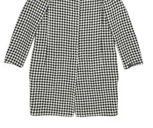 Max Mara A Thousand Birds" Plaid Round-neck Coat