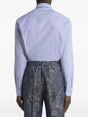 Etro Striped Cotton Shirt - Blue