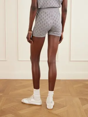 Dries Van Noten Merino Wool Knit Cutout Shorts