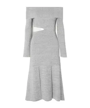 Proenza Schouler Off-shoulder Cutout Midi Dress