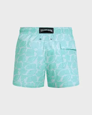 Vilebrequin Drawstring Swim Trunks With All-over Print