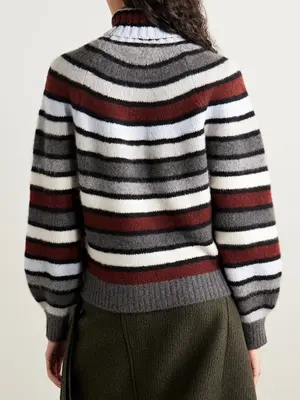 Proenza Schouler Danea Striped Cashmere-blend Turtleneck Sweater - Multicolor