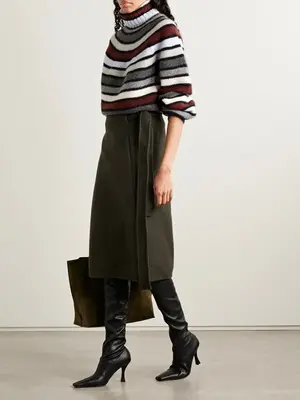 Proenza Schouler Danea Striped Cashmere-blend Turtleneck Sweater - Multicolor