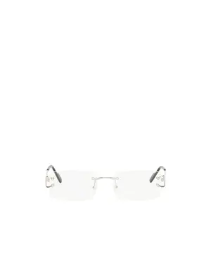 Cartier Core Range Frameless Plano Lenses - Silver/silver/clear