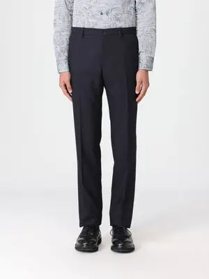Etro Pleated Tailored Jacquard Trousers - Black
