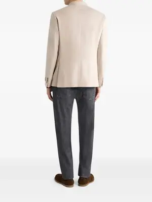 Etro Single-breasted Cotton-blend Jacket - Nude