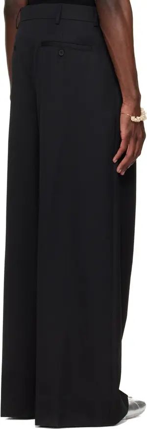 Simone Rocha High-waist Pearl Embellished Pleated Trousers