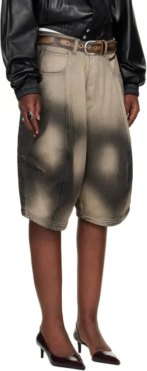 LU'U DAN Distressed Denim Shorts