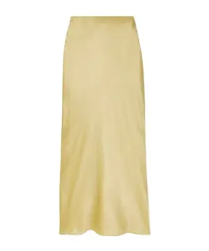 Cult Gaia Satin Maxi Skirt - Gold