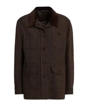BLAZÉ MILANO Wool Blend Jacket With Button Details