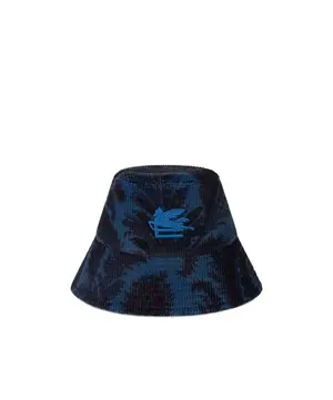 Etro Etro Foliage Print Bucket Hat Black