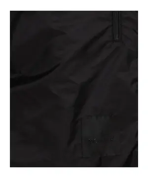 Moncler Granier Nylon Hooded Windbreaker With Tricolor Trim - Black