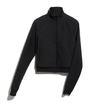 Gucci Gg Jersey Jacquard Zip-up Jacket