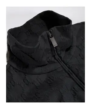 Gucci Gg Jersey Jacquard Zip-up Jacket