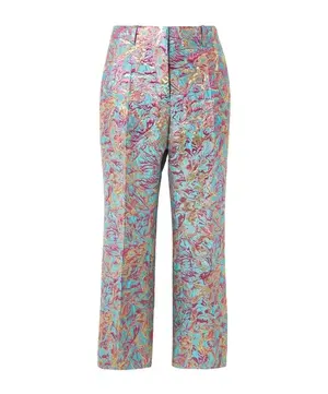 Dries Van Noten Botanical Pattern Jacquard Pants