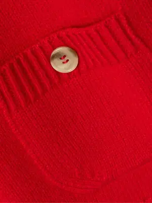 Arch4 Long-sleeved Knitted Cardigan - Postbox Red