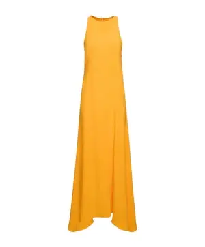 JIL SANDER Sleeveless Asymmetrical Hem Maxi Dress