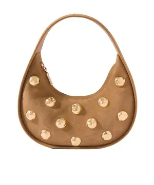 Simkhai Finn Studded Shoulder Bag - Camel