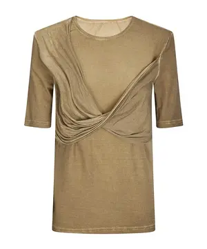 UMA WANG Twisted Jersey Top