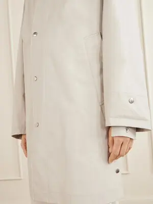 LEMAIRE Coated Cotton-canvas Mid-length Coat